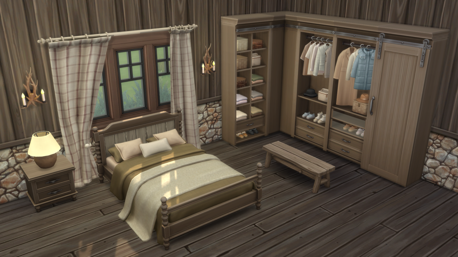 COZY CABIN BEDROOM – Mundo Sims